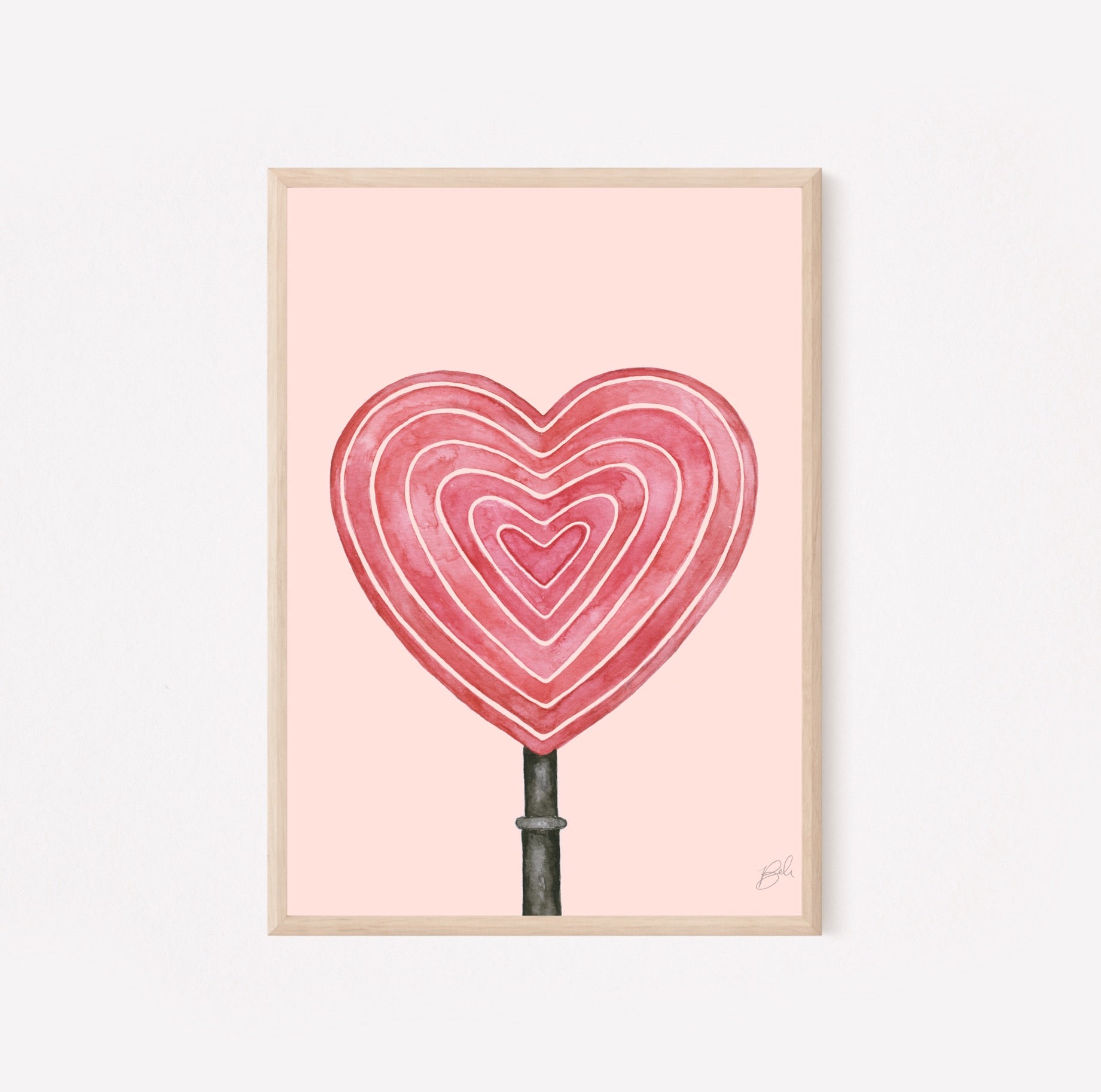 LS Hartley Heart - Art Print – Brooklyn Horne Art
